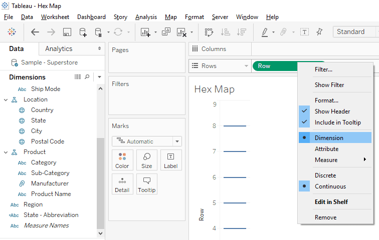 Create a Hex Map in Tableau Without Data Blending | phData