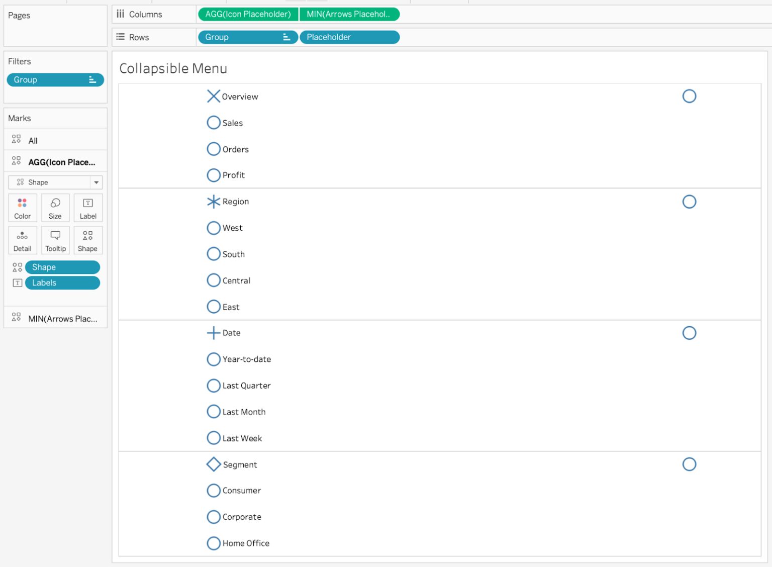 How To Build Collapsible Menus In Tableau | phData
