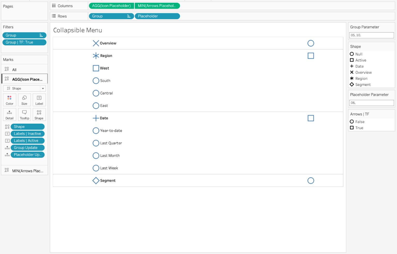 How To Build Collapsible Menus In Tableau Phdata