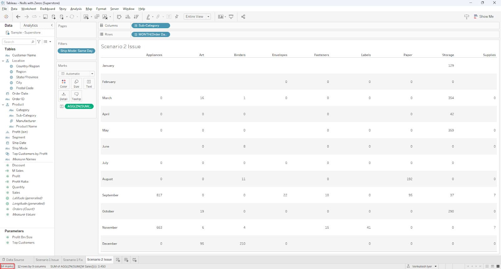 How to Replace Null/Blank Values with Zeros in Tableau | phData
