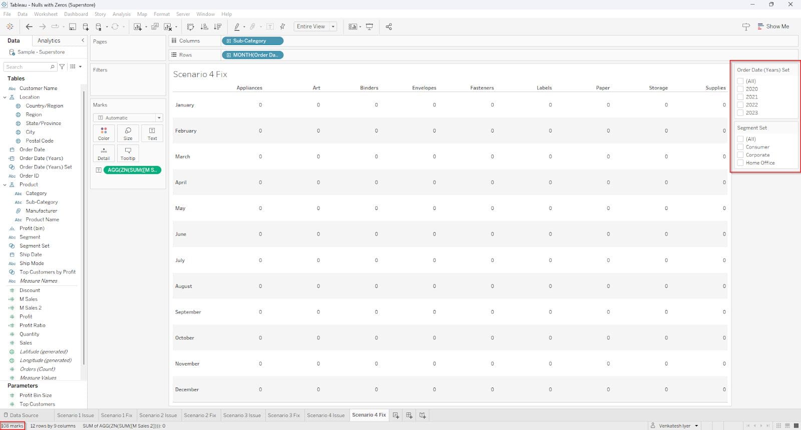 How to Replace Null/Blank Values with Zeros in Tableau | phData