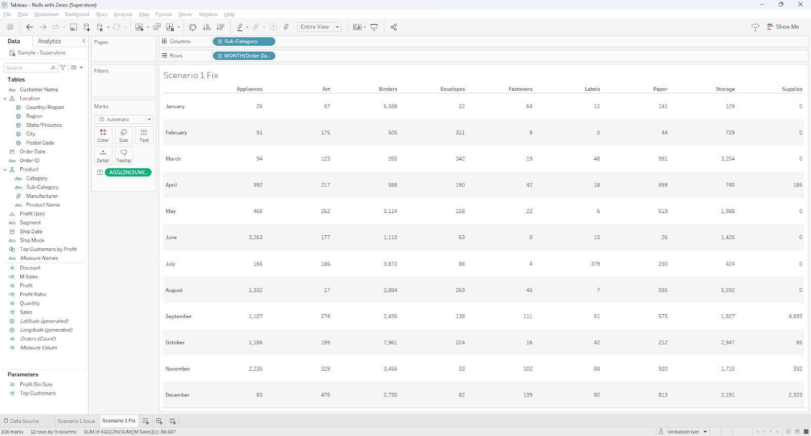 How To Replace Nullblank Values With Zeros In Tableau Phdata